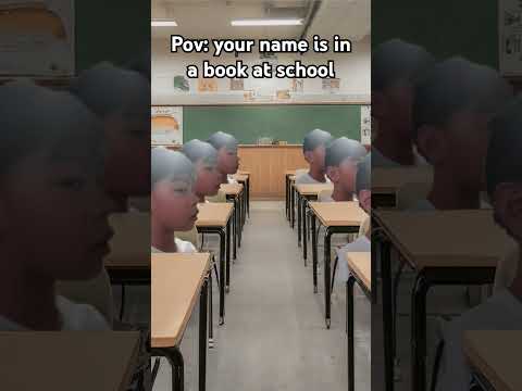 Pov: if your name comes up with a book π #school #memes #funny