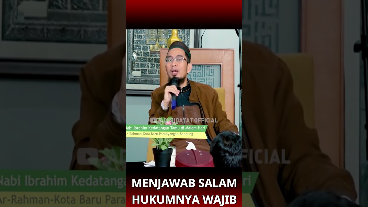 🔴 MENJAWAB SALAM ITU HUKUMNYA WAJIB- Ceramah ustadz Adi Hidayat Terbaru Hari Ini