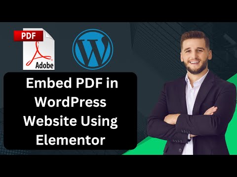 How to Embed PDF in WordPress Website Using Elementor Page builder