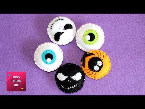 Halloween Felt Ornaments – DIY: How to make easy Halloween Felt ...