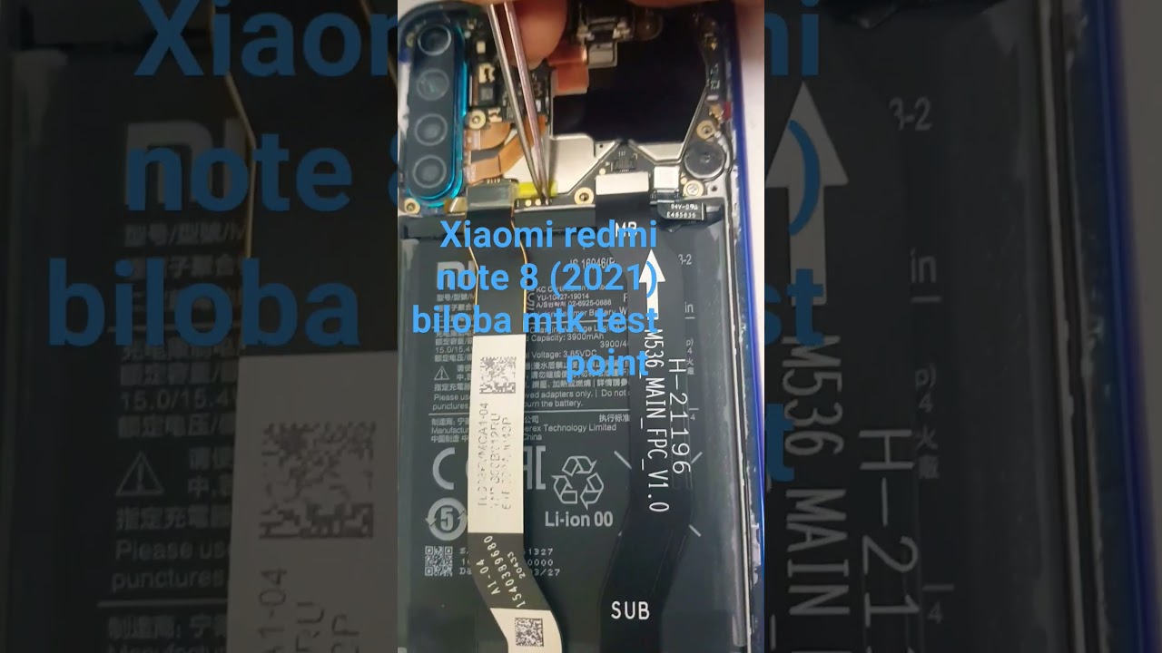 xiaomi redmi note 8 m1908C3JGG(2021) biloba MTK TEST POINT. #shortsvideo
