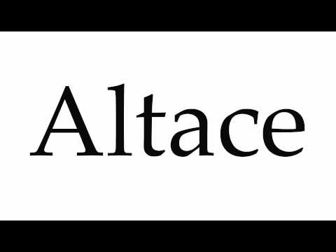 How to Pronounce Altace