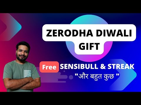Zerodha Diwali Offer 2022 || Sensibull or Streak "FREE"