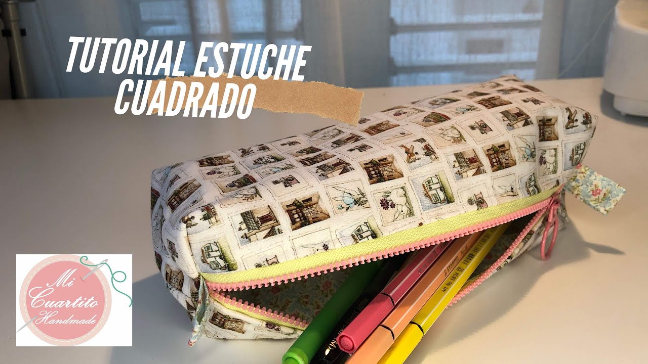 ✏️ 💼 DIY Fabric Pencil Case Tutorial. [Free Pattern Included] Easy Creative Sewing✂️