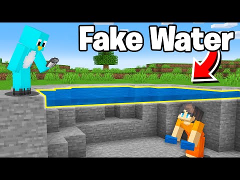 I Pranked My Friend with FAKE Blocks in Minecraft