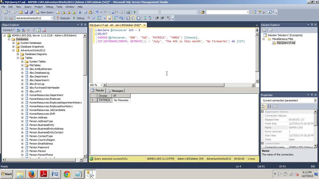 SQL Server tutorial 45: Using logical functions