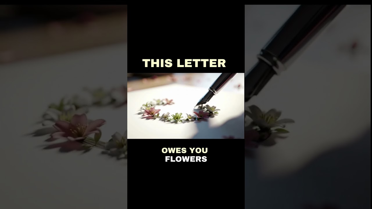 Watch a C Formed with Delicate Flowers | Satisfying Nature Art #aiwithdigital #trending #ai #asmr