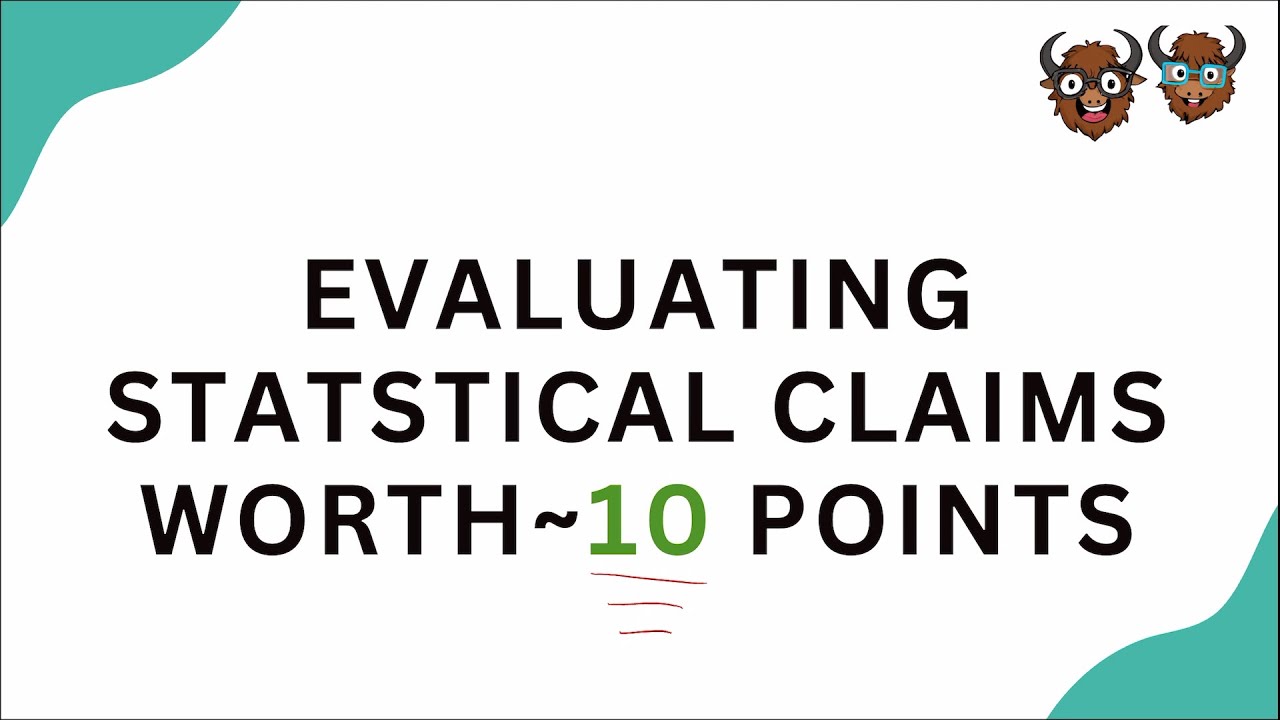 SAT Math: Evaluating Statistical Claims