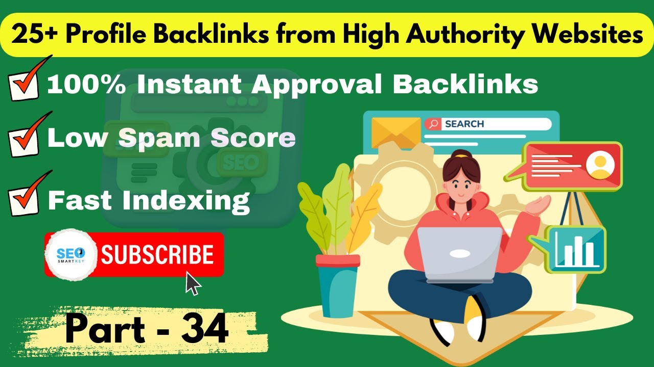 25+ Profile Backlinks from High Authority Websites | Profile Backlinks Site List 2024