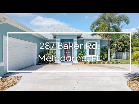 Modern Home on 0.83 Acres, No HOA, Solar, Bonus Room | MLS #1046098 | 287 Baker Rd, Melbourne FL