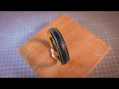 DYI Leather Bracelet. Free PDF Template.asmr