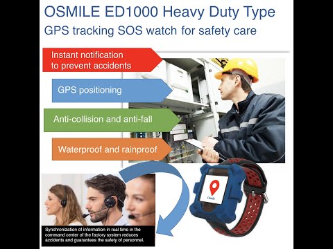Osmile ED1000 Gladiator Rugged GPS Tracker SOS Alert Lone Worker Solution