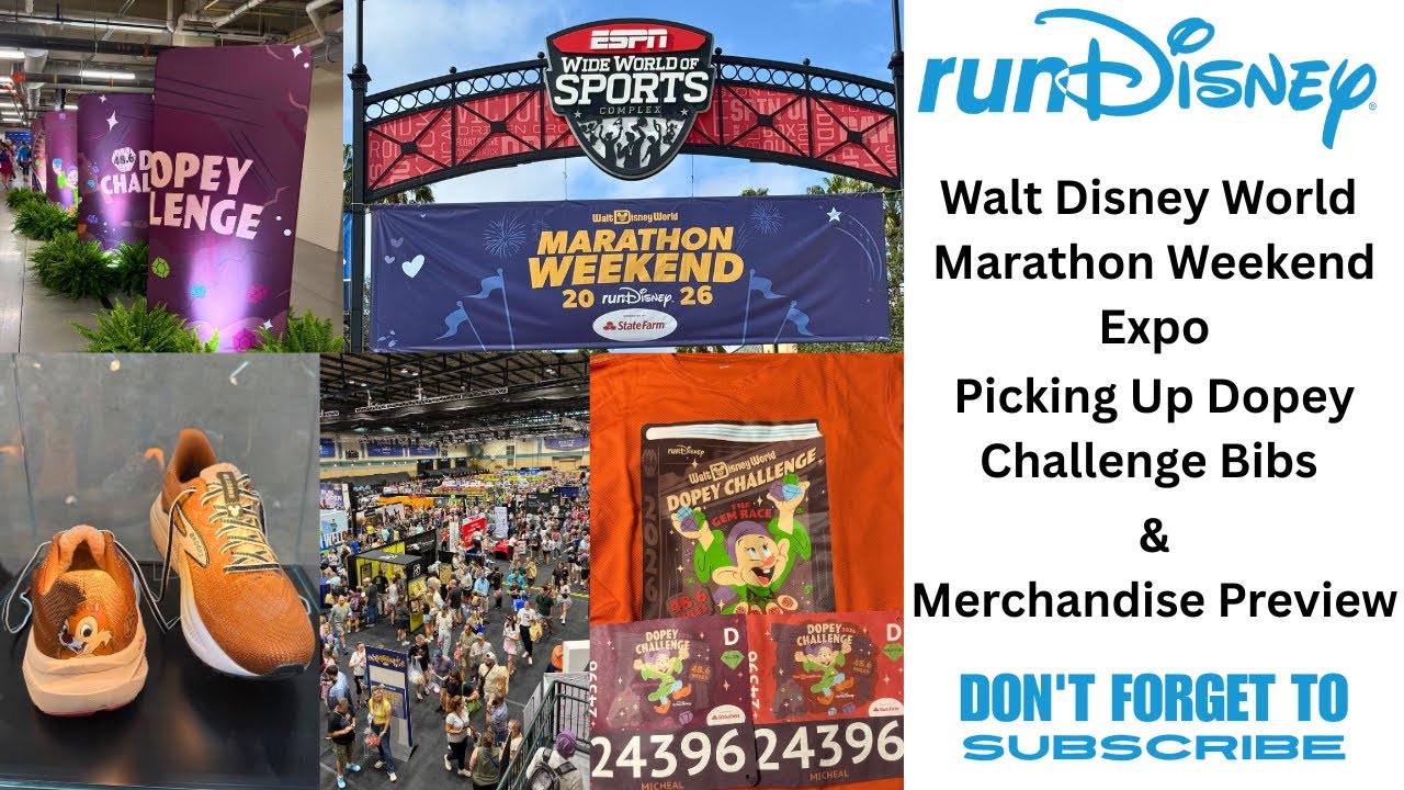RunDisney Marathon Weekend Expo 2026 - Race Bibs, Vendors, and Merchandise Previews