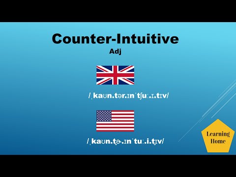 Counter Intuitive meaning pronunciation and synonyms #Shorts