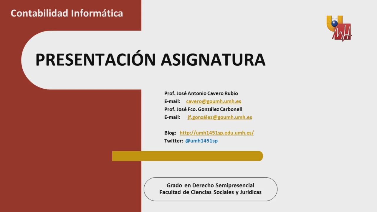 CONTABILIDAD INFORMÁTICA (umh1451sp)