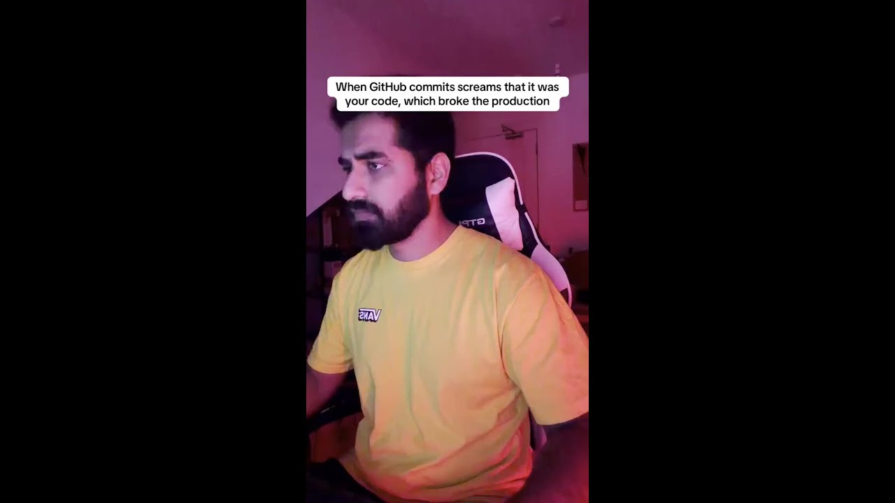 When your GitHub commit exposes who broke production – dev struggles in real life #github #dev