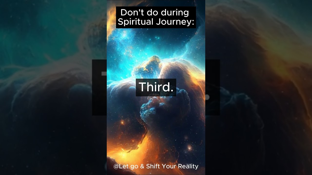 5 Things You Should NEVER Do During Your Spiritual Journey