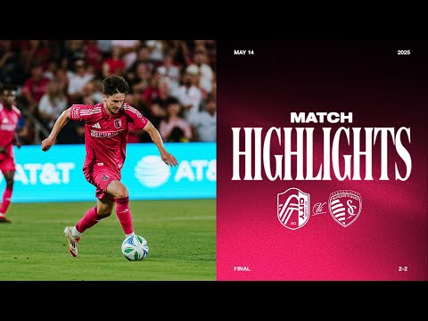 St. Louis CITY SC 2-2 Sporting kansas | Match Highlights