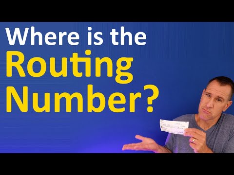 Where is the Bank Routing Number on a Check? And where is the checking account number?