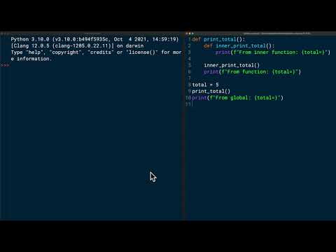 Introduction to Scope in Python: Python Basics