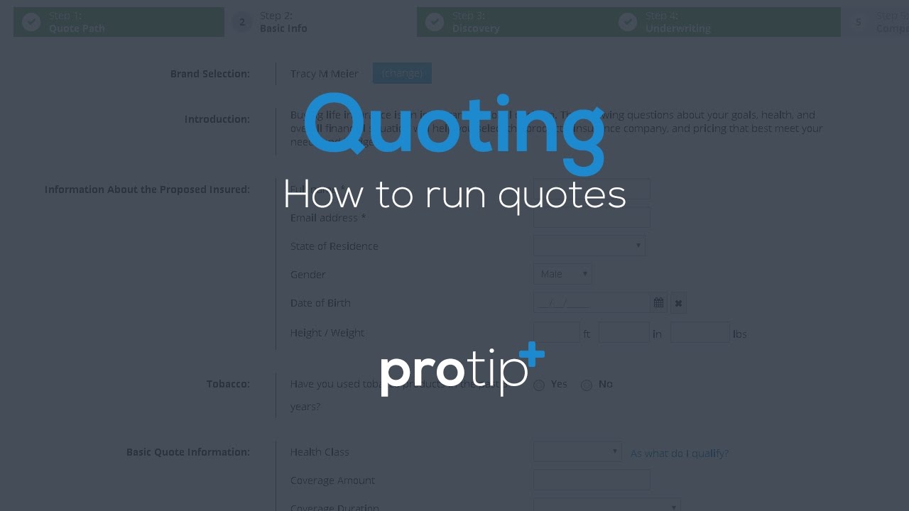 Quoting - protip
