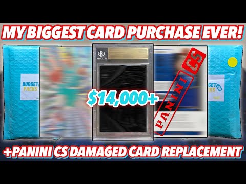 MY BIGGEST SPORTS CARD PURCHASE EVER ($14000+)!🔥 +PACKAGE FROM PANINI CUSTOMER SERVICE & NEW REPACKS