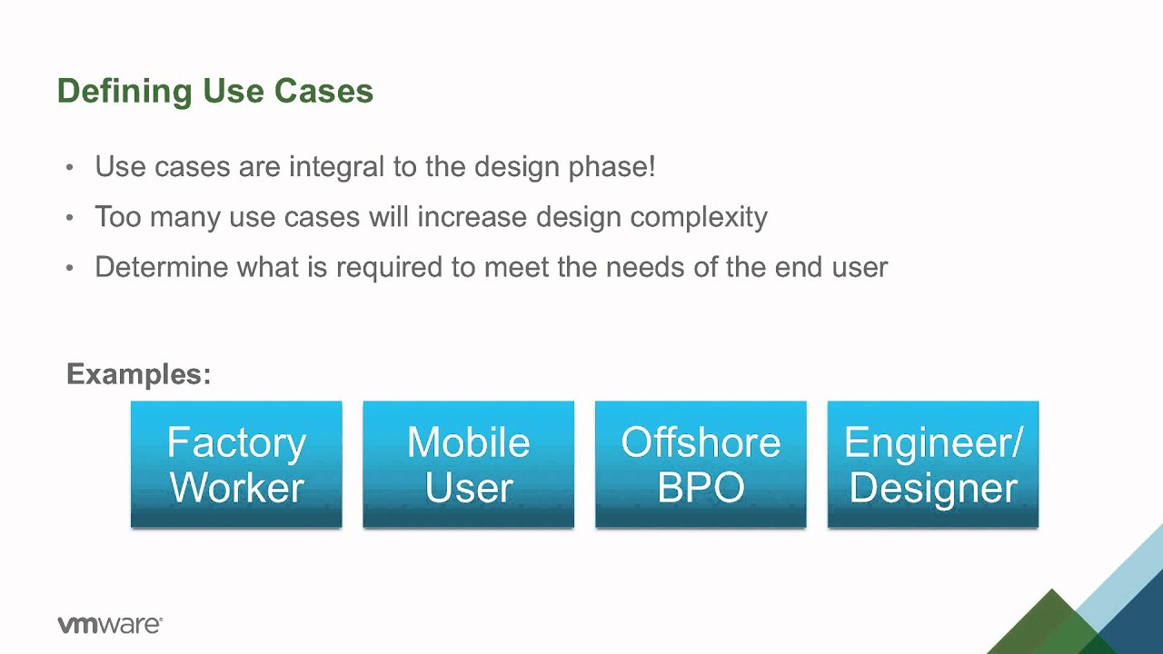 VMware Desktop and Applications Virtualization Best Practices