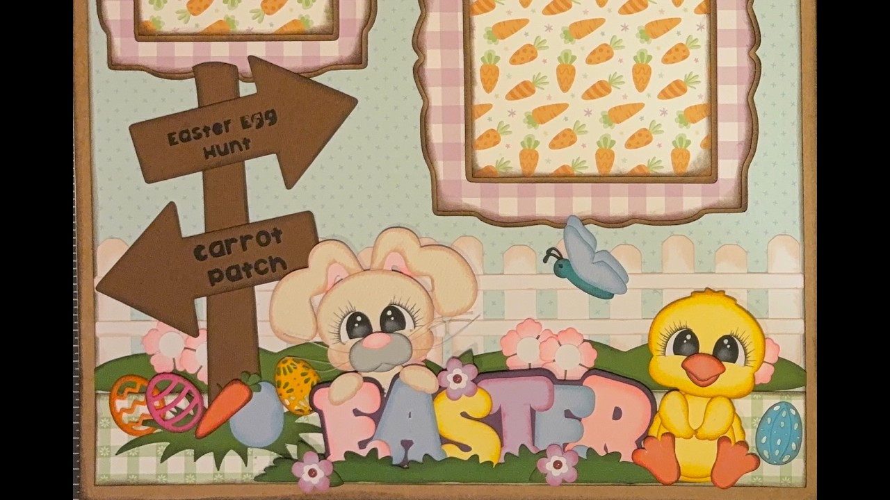 Easter 12x12 Scrapbook Layout