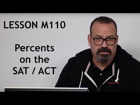 Percent on the SAT or ACT, M110