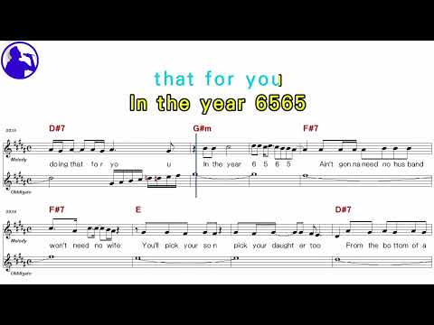 Zager-In the year 2525 karaoke sheet music,MR for players,chord,chorus,Lyrics add(Ye karaoke)