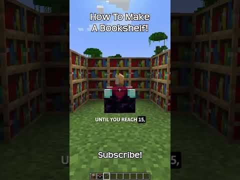 How To Make A Bookshelf In Minecraft?!