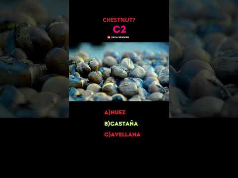 What does "Chestnut" mean in Spanish?