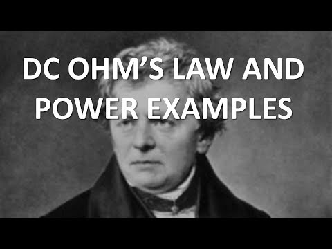 DC Ohm's Law and Power Examples (Full Lecture)