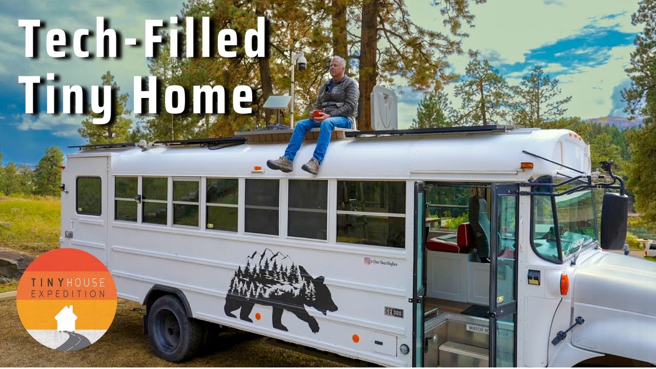 This High-Tech School Bus Has Been Transformed Into an Off-Grid Mobile ...