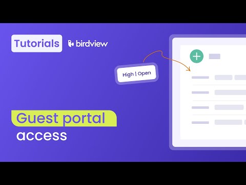 Guest portal | Birdview tutorial