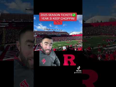 Rutgers football season tickets renewed for the 2025 season!! Let’s gooo!! Go Rutgers!! #rutgers