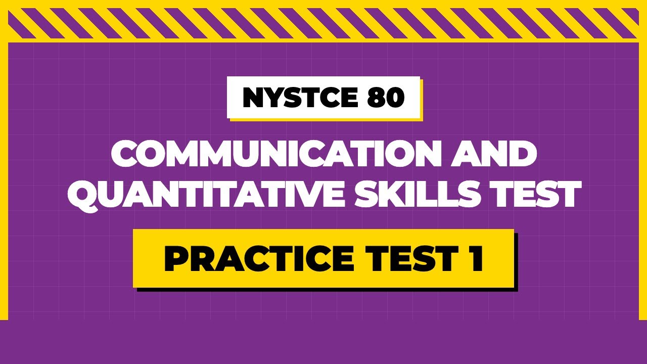 Communication and Quantitative Skills Test (CQST) (80) Practice Test 1 | 25 Free Questions