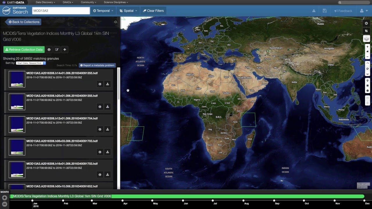 Getting Started with MODIS Version 6 Vegetation Indices Data Part 1