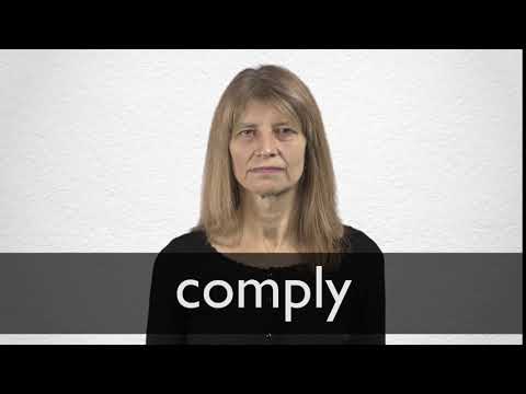 COMPLY definition and meaning | Collins English Dictionary