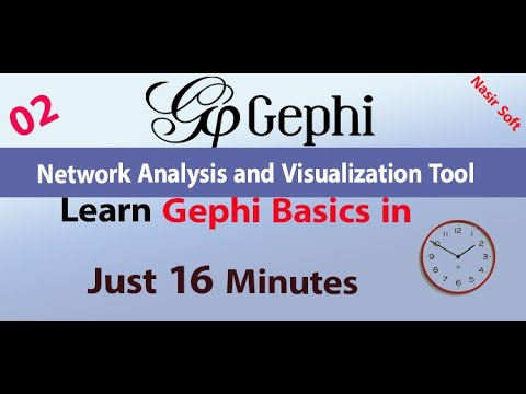 02 - Learn Basics of Gephi in Just 16 Minutes | Gephi Basics| Gephi Tutorial