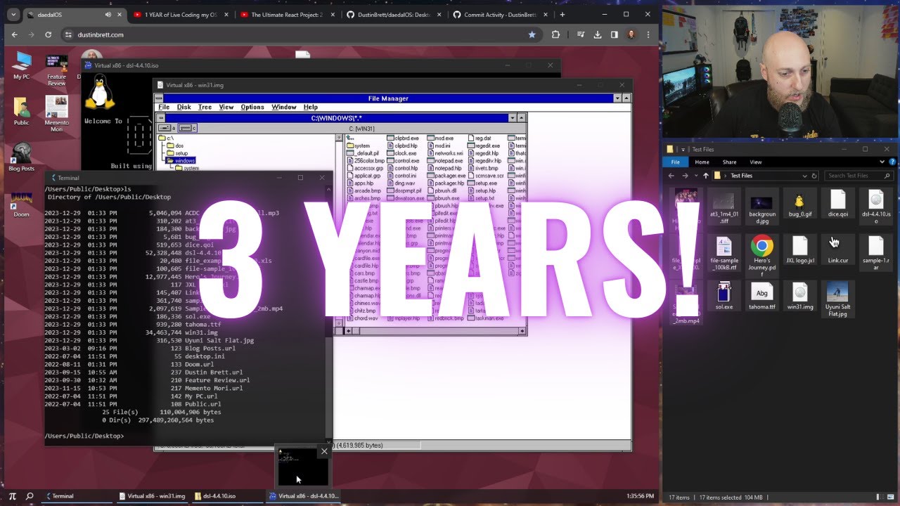 3 YEARS Building My Side Project (Desktop Environment in the Browser)