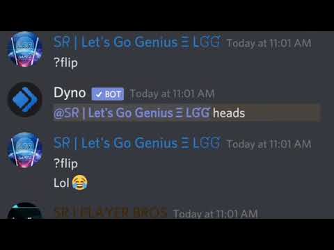 Flip a Coin gone wrong with dyno #discord #dyno