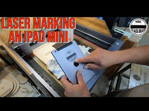Laser marking an IPad mini