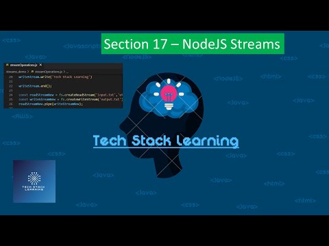 Node.js | Section 17 | Node Streams | NodeJS Beginners | Simple Tutorials | Easy Learning