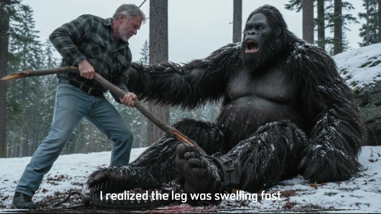 I saved a Bigfoot that was caught in Trap and what it did a year later ...