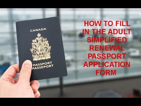 How to Fill In The Simplified Renewal Passport Application Form 2025