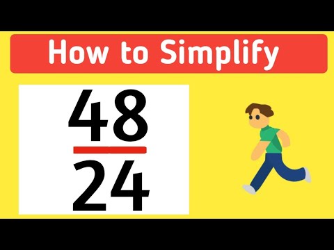 How to Simplify the Fraction 48/24 || 48/24 Simplified