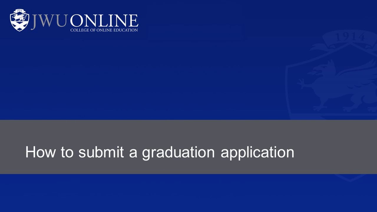 Complete a Graduation Application