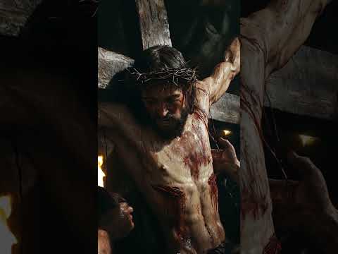 Jesus Christ: Embracing the Cross, Symbol of Redemption#jesus #jesuschrist #god #shorts #shortvideo