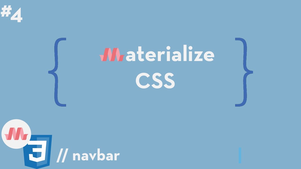 Materialize CSS #4 - Navbar